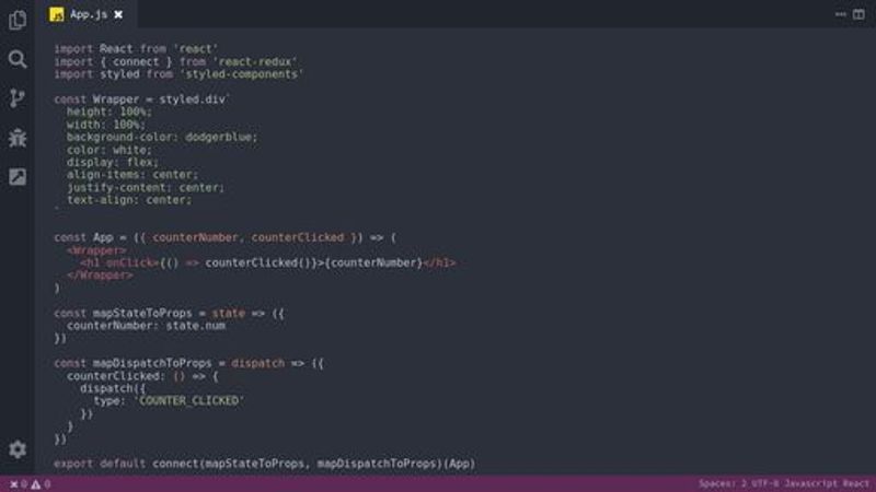 Visual Studio Code in React with working closing opened file