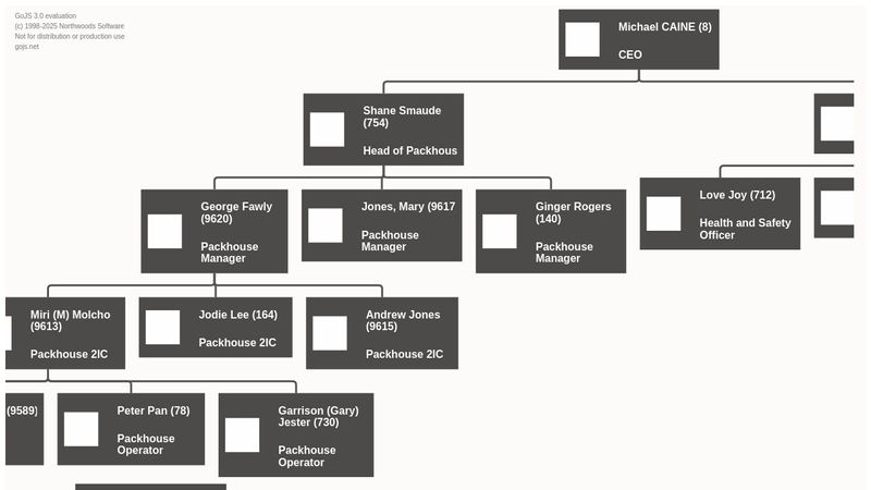 Org Chart using GoJS
