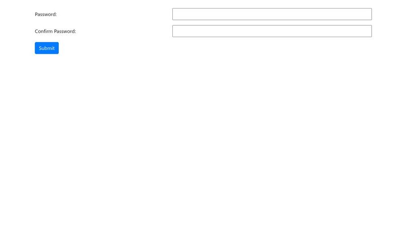 Custom Password And Password Match Javascript Validation