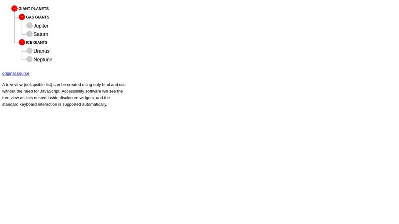 Collapsible Tree List using CSS-only