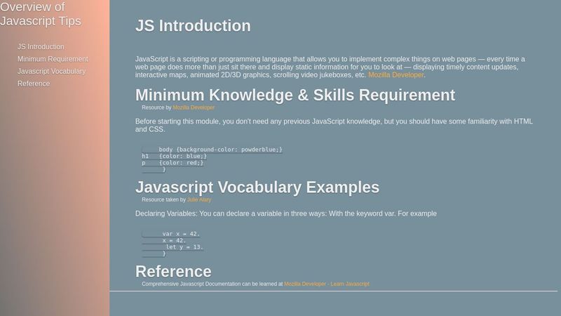 Technical Documentation Page freeCodeCamp Project