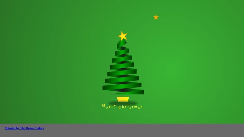 CSS Ribbon Christmas Tree