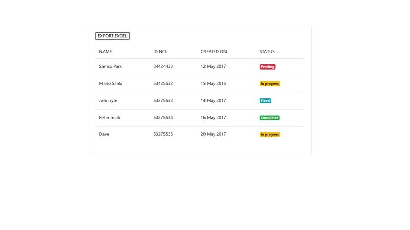 Export Excel Javascript