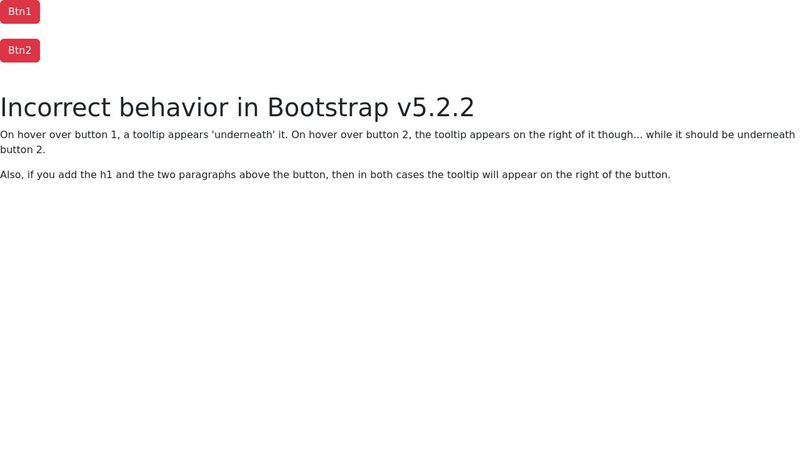 Incorrect tooltips in Bootstrap v5.2.2