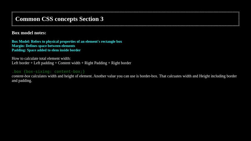 Intro to CSS Section 3