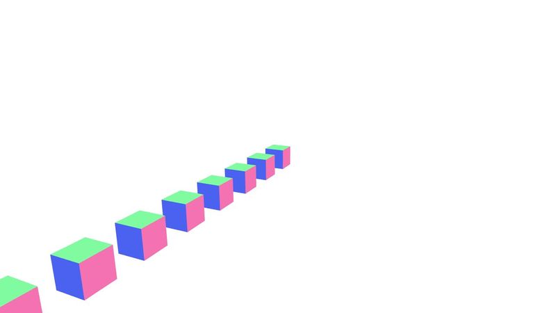 Cube using Three.js