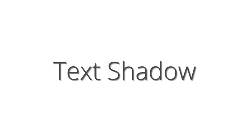 Text Shadow