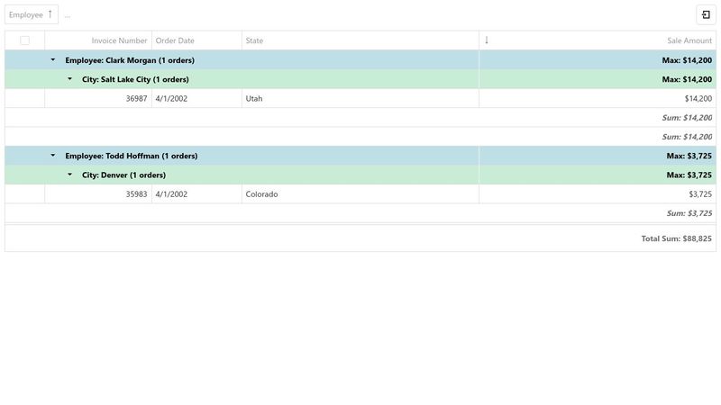 Advanced Document Customization - DevExtreme Data Grid