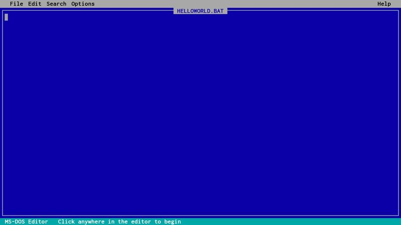 HELLOWORLD.BAT - VanillaJS plain text editor
