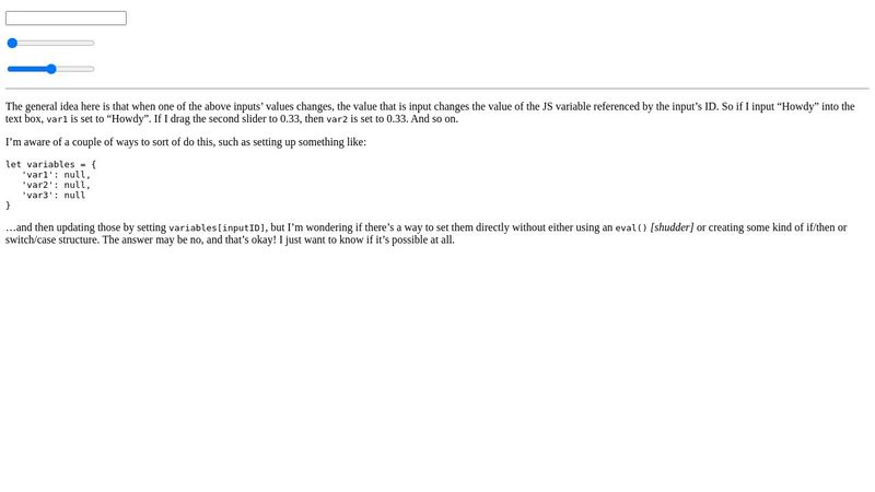 Generic form-to-variable