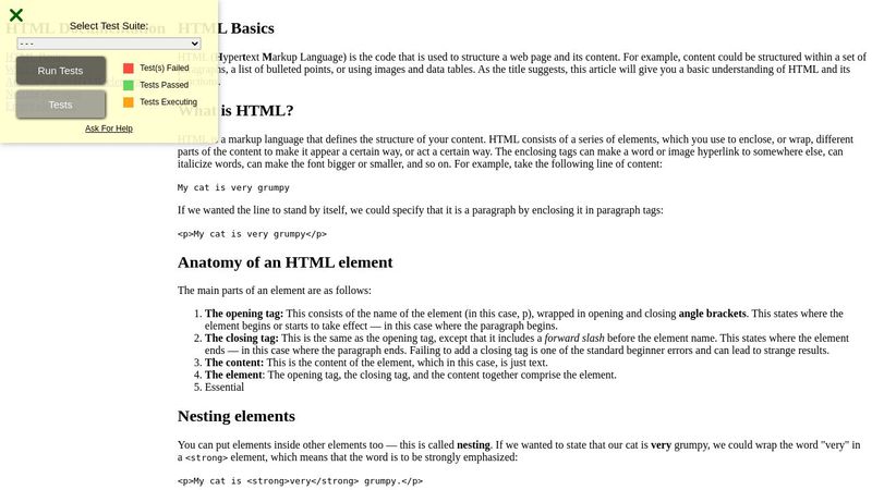 HTML Documentation