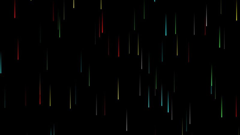 Colorful Rain With JS
