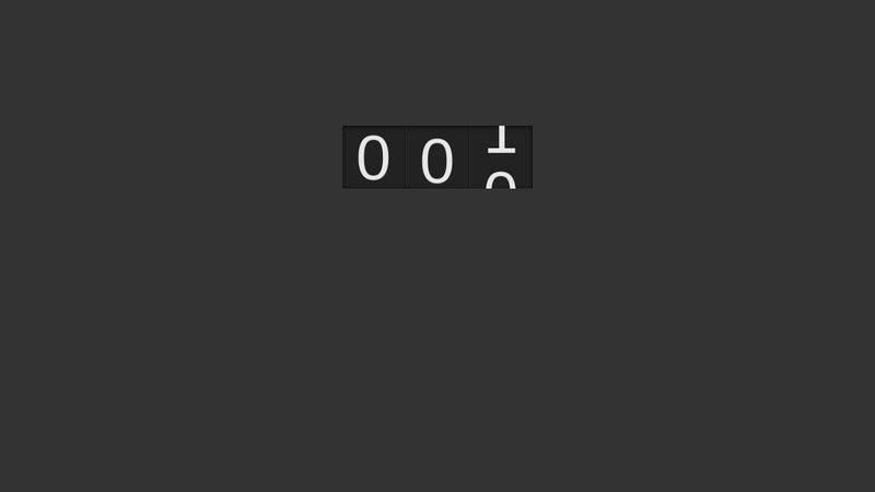 CSS3 Odometer