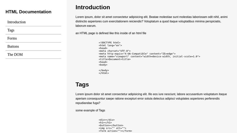 Responsive Web Design - Technical Documentation Page