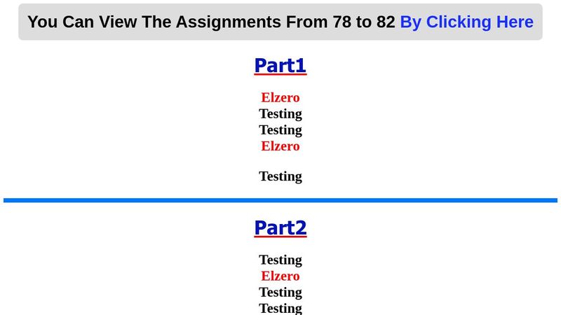 CSS Assignment 78~82 (Selectors)