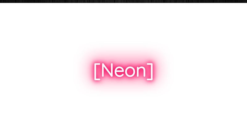 Neon Light Text Animation