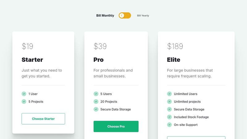CSS Transforms: Pricing table