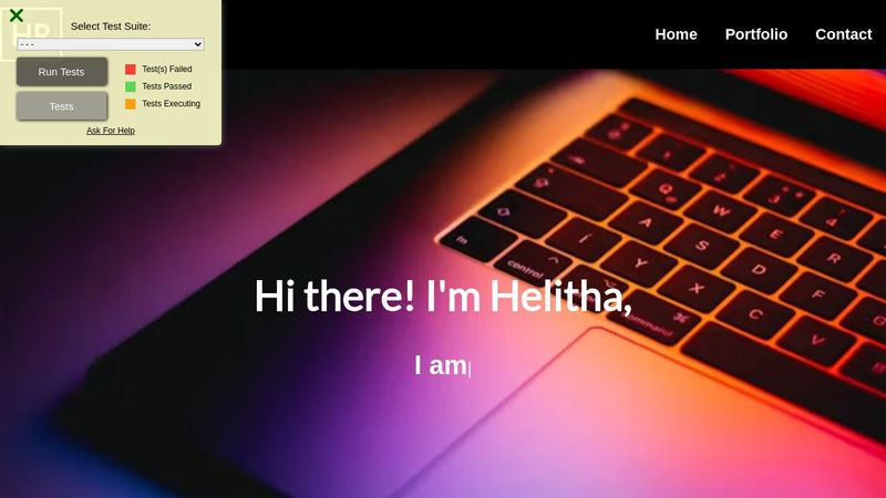 CodePen: Building a Personal Portfolio Webpage