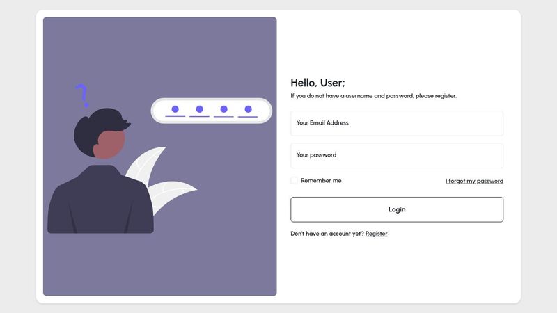 Bootstrap 5 Login Form Template Page