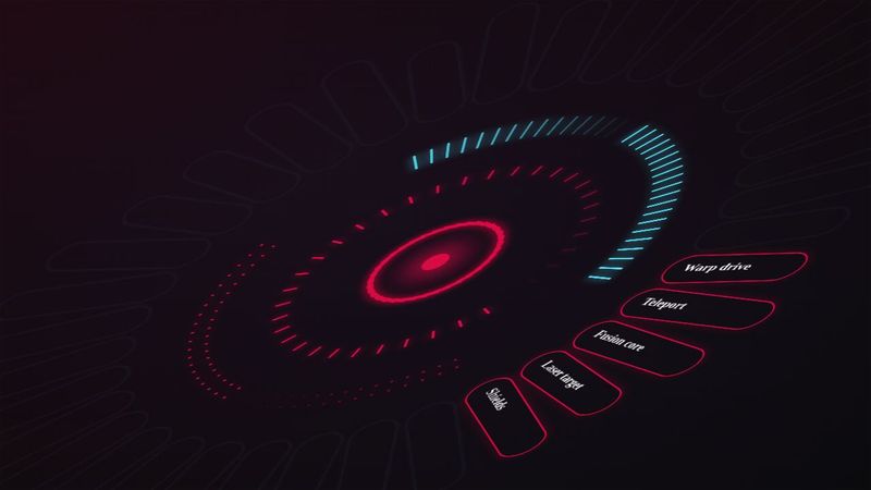 Warp Drive! A pure CSS 3D Radial Menu