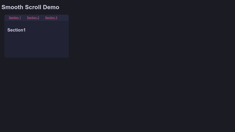 Smooth Scrolling Using Css
