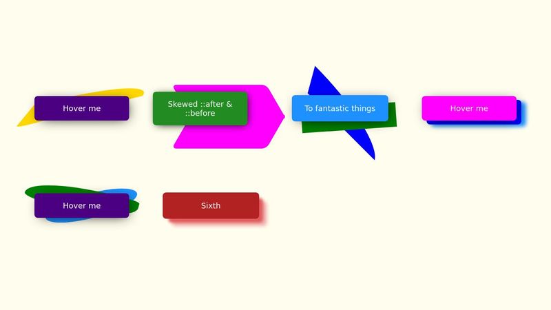 css skew & rotate pseudo-elements ::before ::after