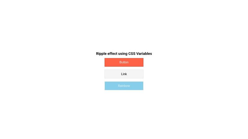 Ripple effect using CSS Variables