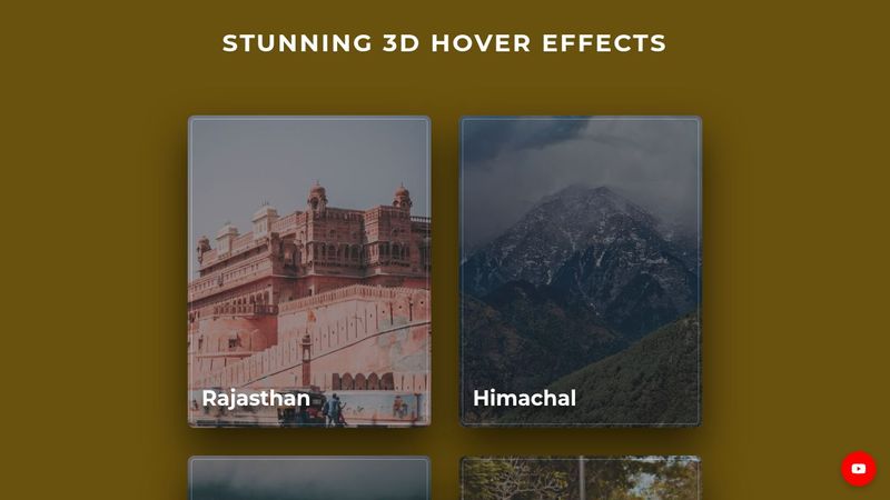 Stunning 3D Hover Effects