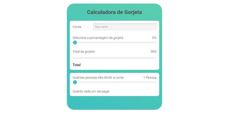 Calculadora Gorjeta