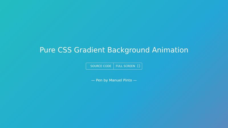 Pure CSS Gradient Background Animation