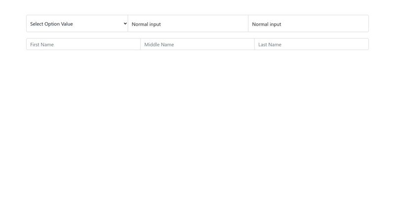 Bootstrap Input Groups Floating Label with Flex