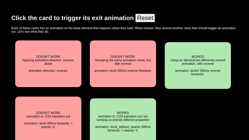 How to Reverse a CSS Animation