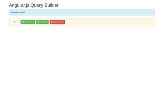 Query Builder Angular