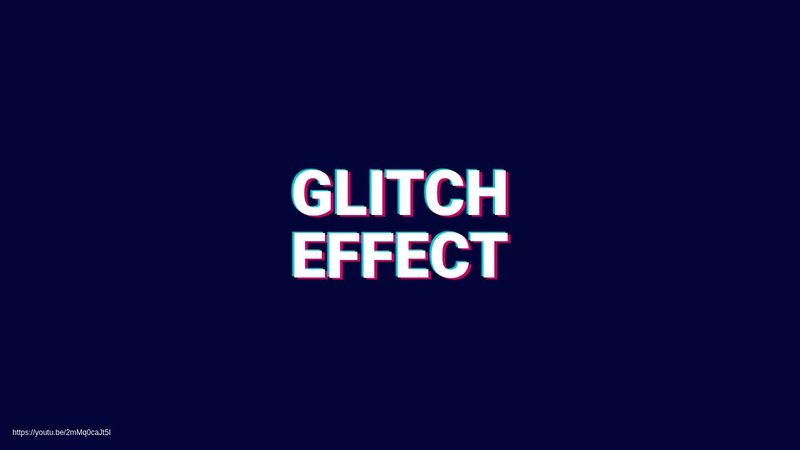 Glitch Text Effect | CSS Animation