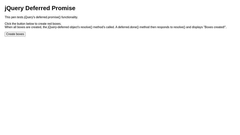 jQuery Deferred Promise