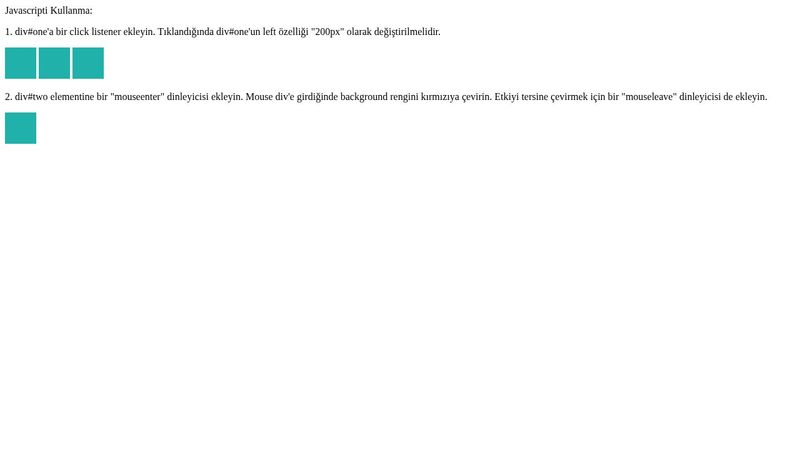 Challenge: DOM Basics - Event Listeners