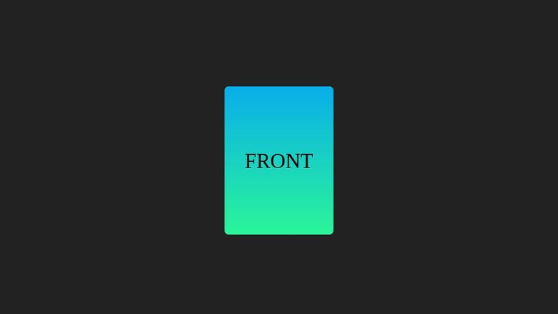 Flipping Card Animation Using HTML and CSS