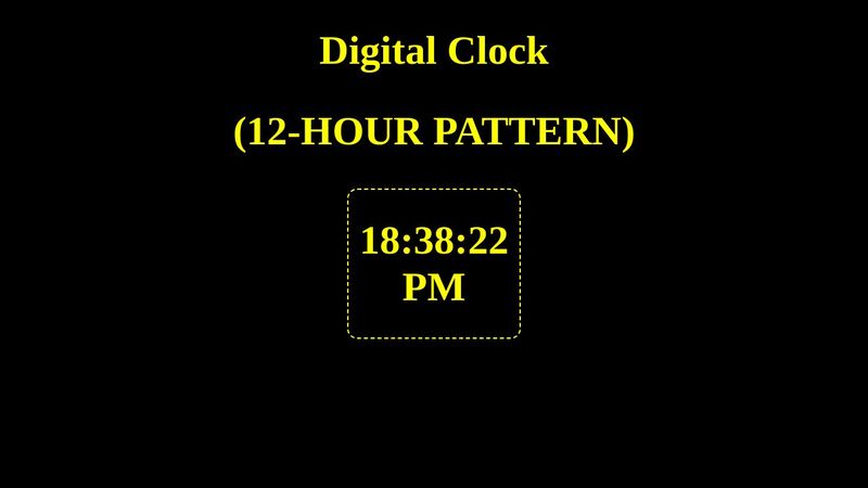 DIGITAL CLOCK