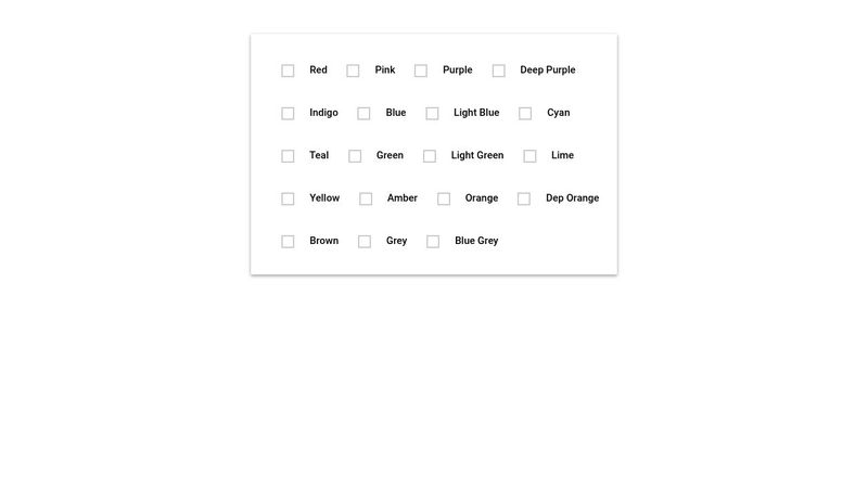 Checkbox - Material design