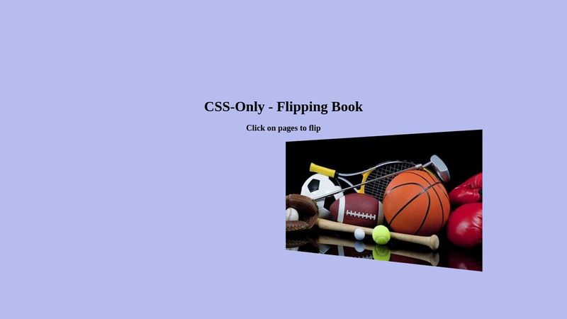 Flip Book - CSS only