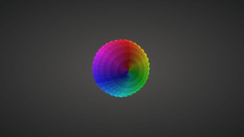3D rainbow ball: Pure CSS
