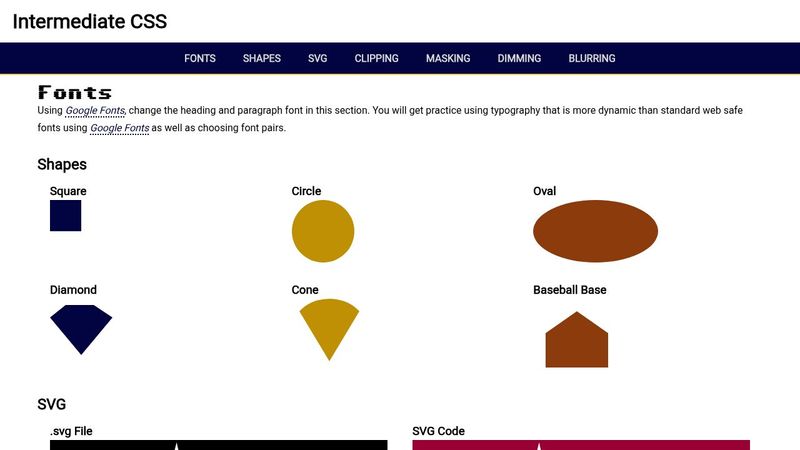 ACTIVITY // INTERMEDIATE CSS