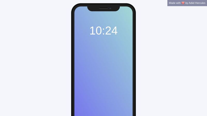 Pure CSS iPhone X Mockup