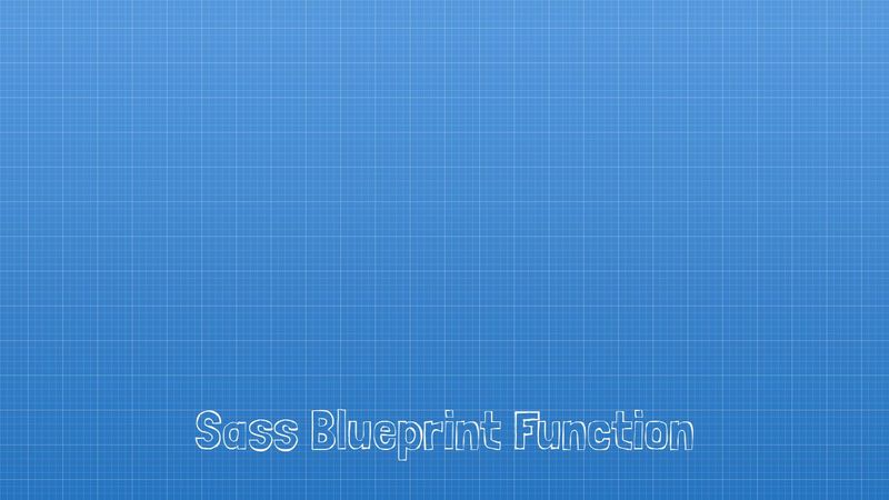 SCSS Blueprint Function
