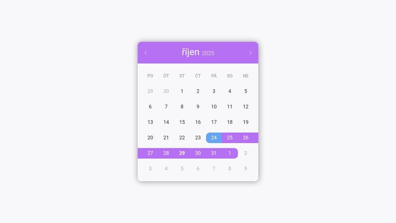 Calendar - React - range picker