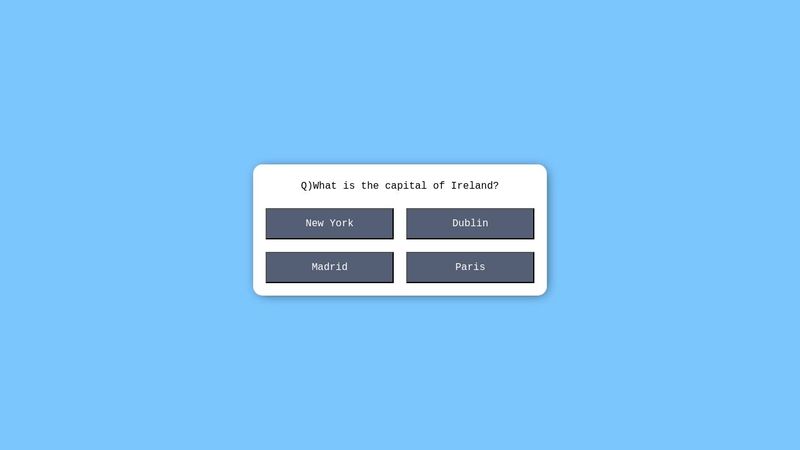 JavaScript Quiz App