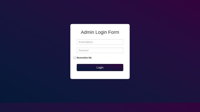simple responsive login form