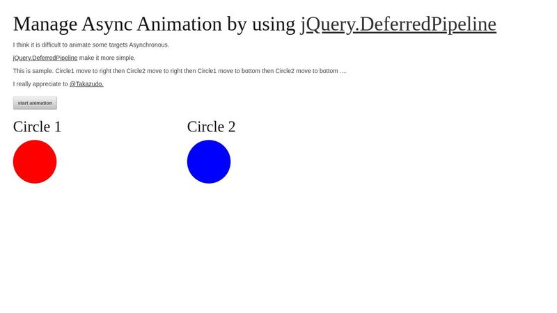 Manage Async Animation by using jQuery.DeferredPipeline