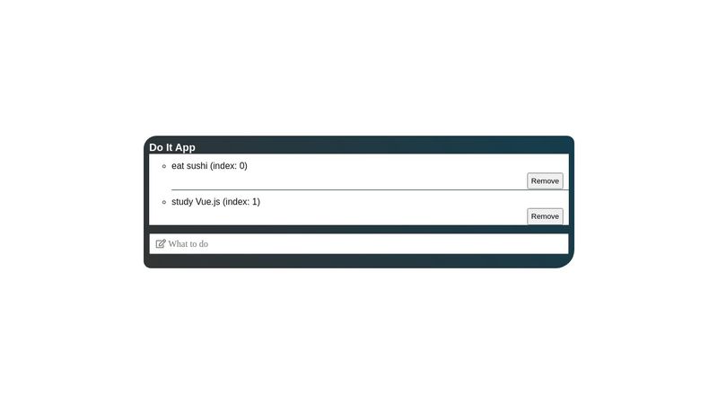 Basic Vue.js Todo App