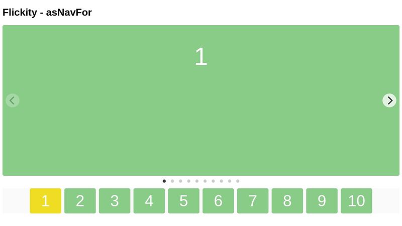 Flickity - Image Carousel with Thumbnails